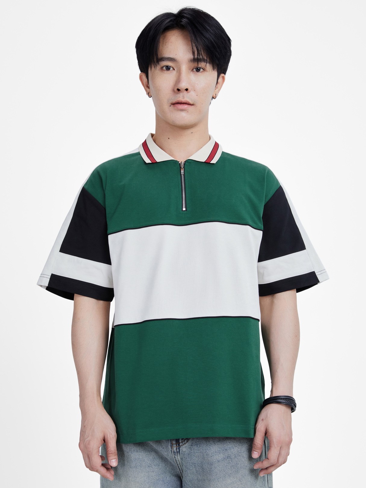 Regular Polo Shirts With Zip | ZANDO