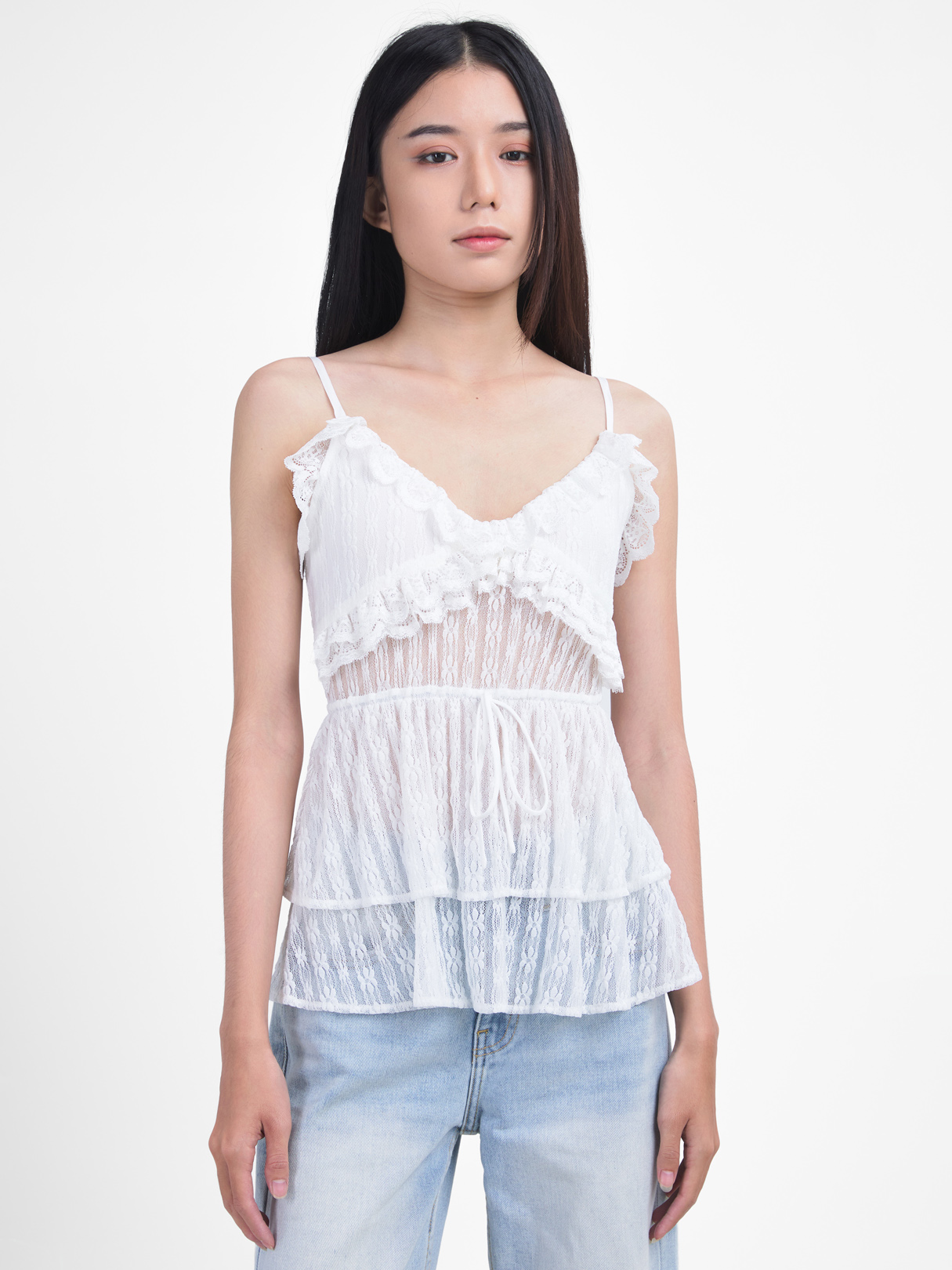 Lace Trim Tops | ZANDO