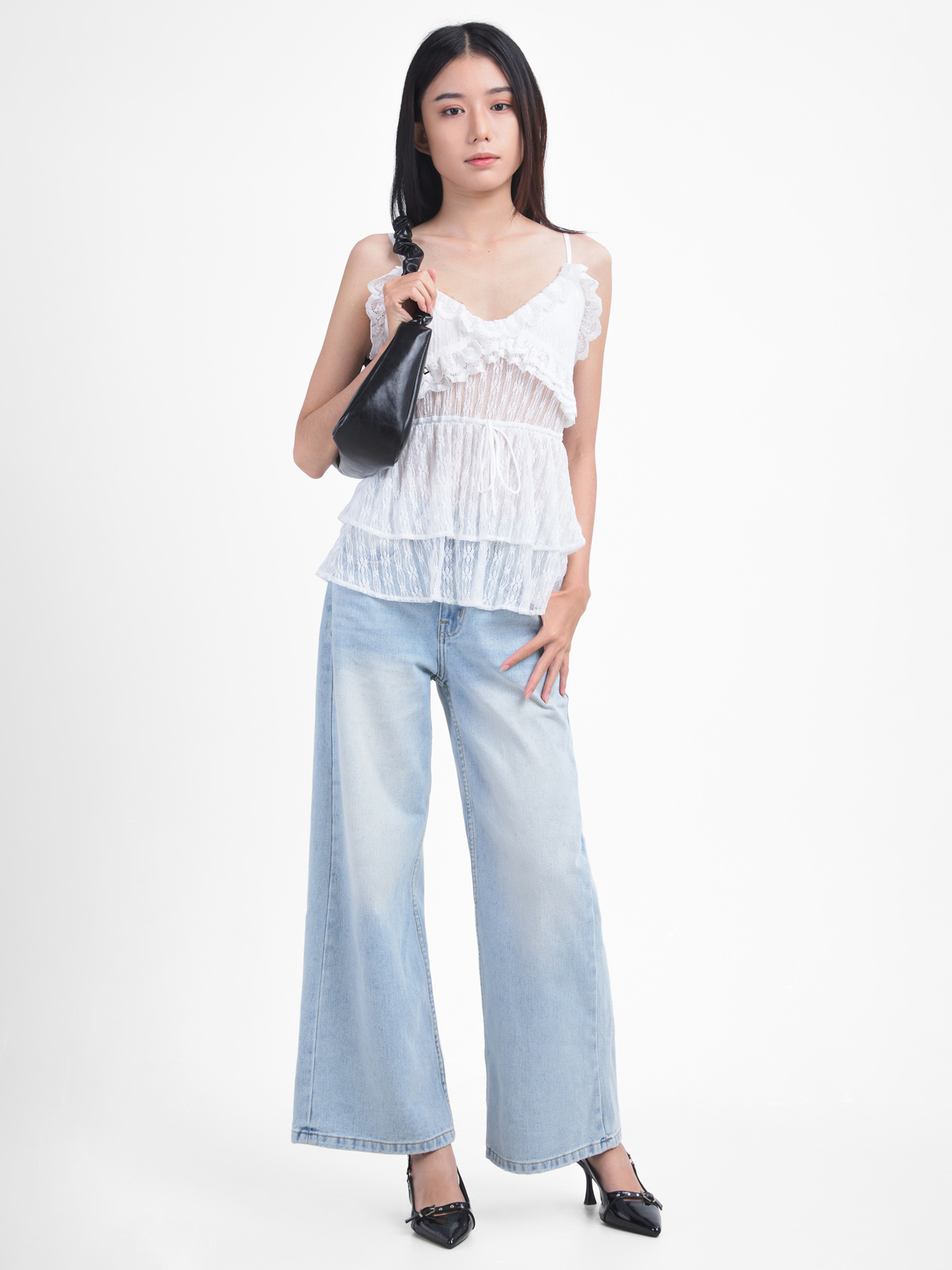 Lace Trim Tops | ZANDO
