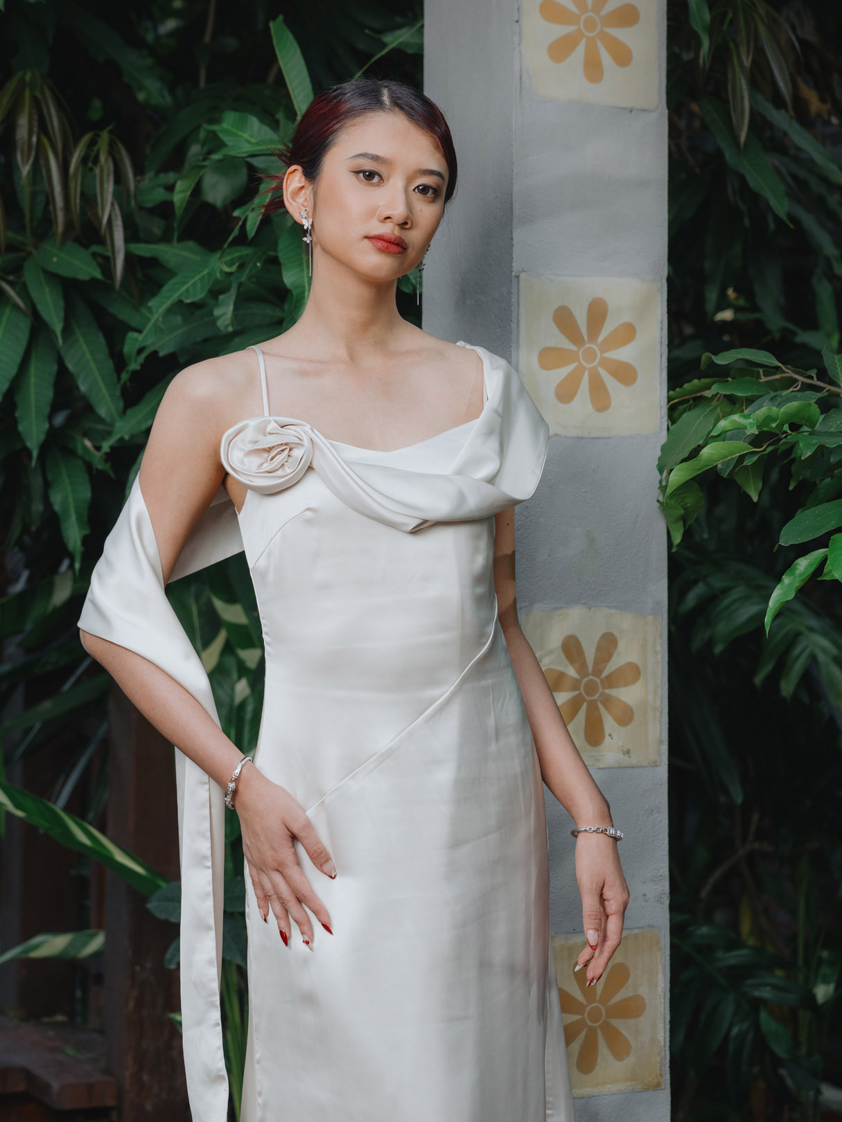 Satin Midi Dress | ZANDO
